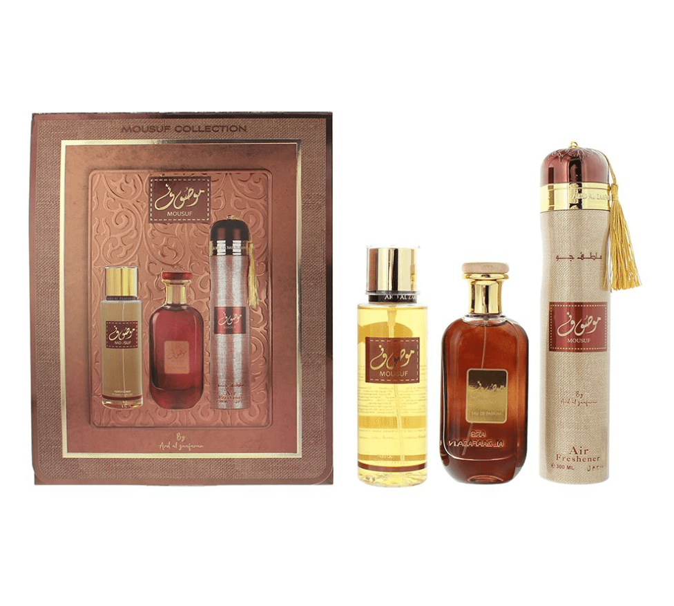 ARD AL ZAAFARAN GIFT SET MOUSUF RED 3CT – Smells Plus